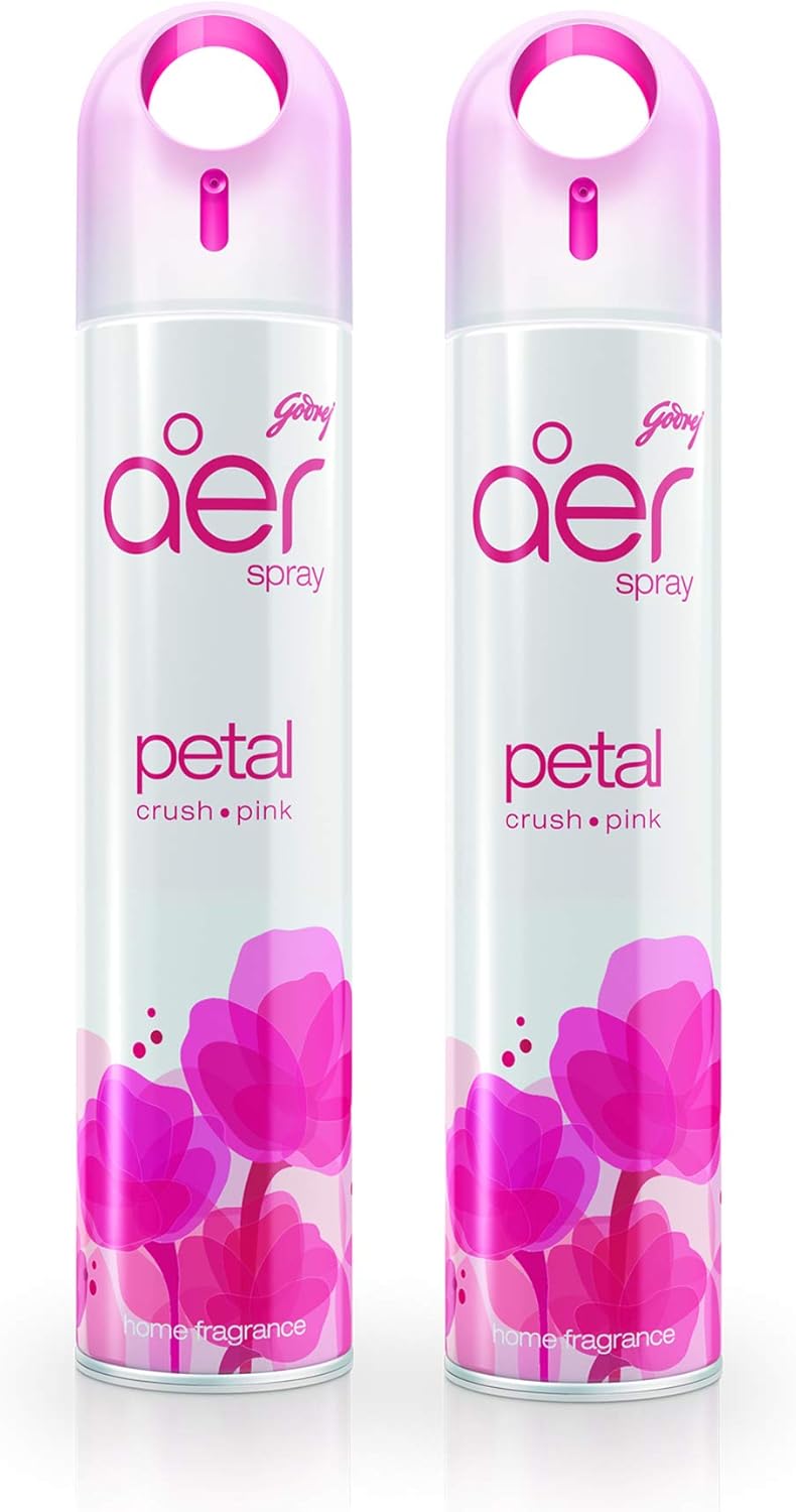 Godrej aer spray, Home & Office Air Freshener - Petal Crush Pink, 300